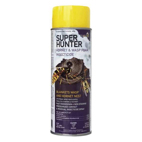 Super Hunter – Hornet & Wasp Foam Insecticide III -400g can – The Kore ...